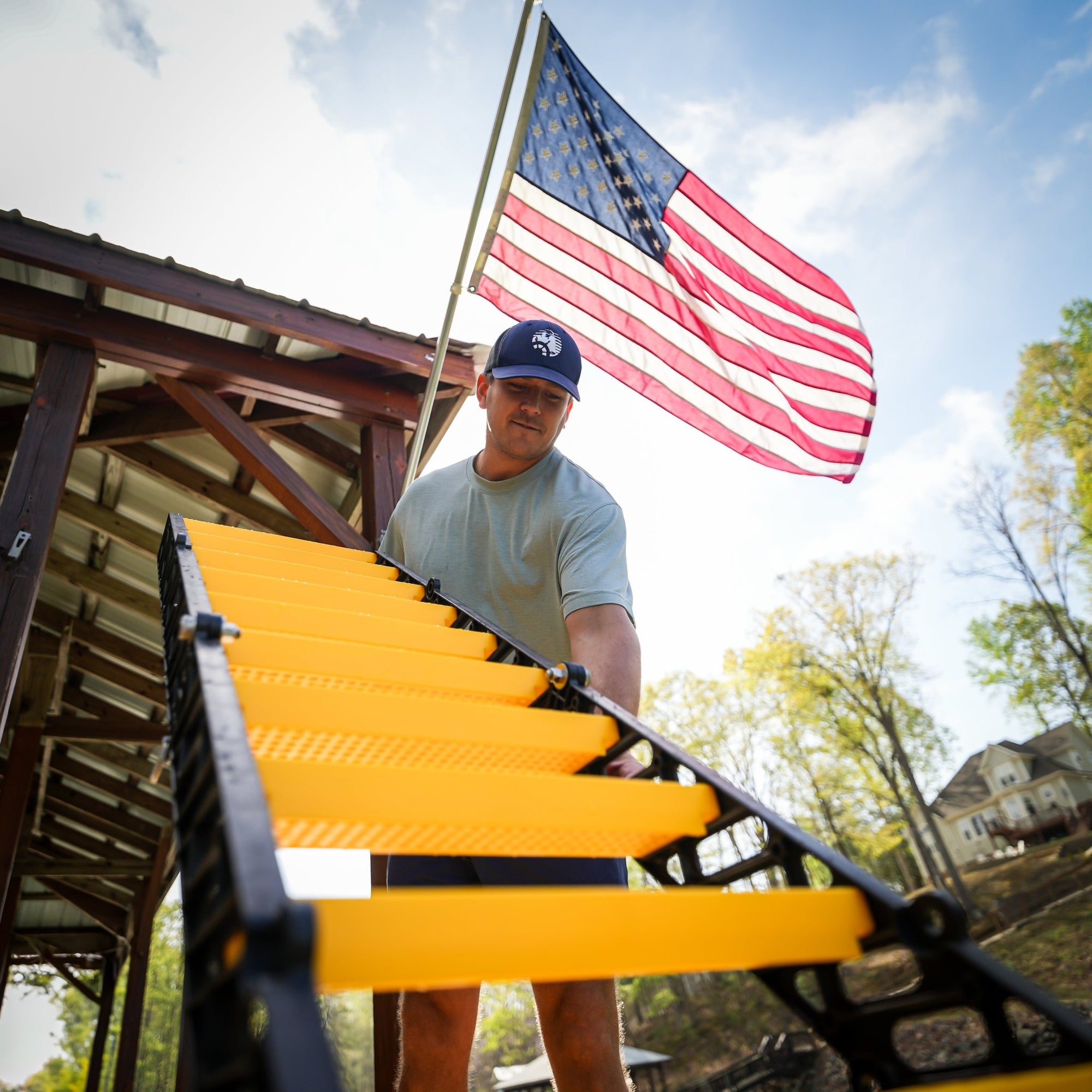 Dog Dock Ramp - Flip-Up Dog Ramp for Docks, Swim Platforms & Seawalls ...