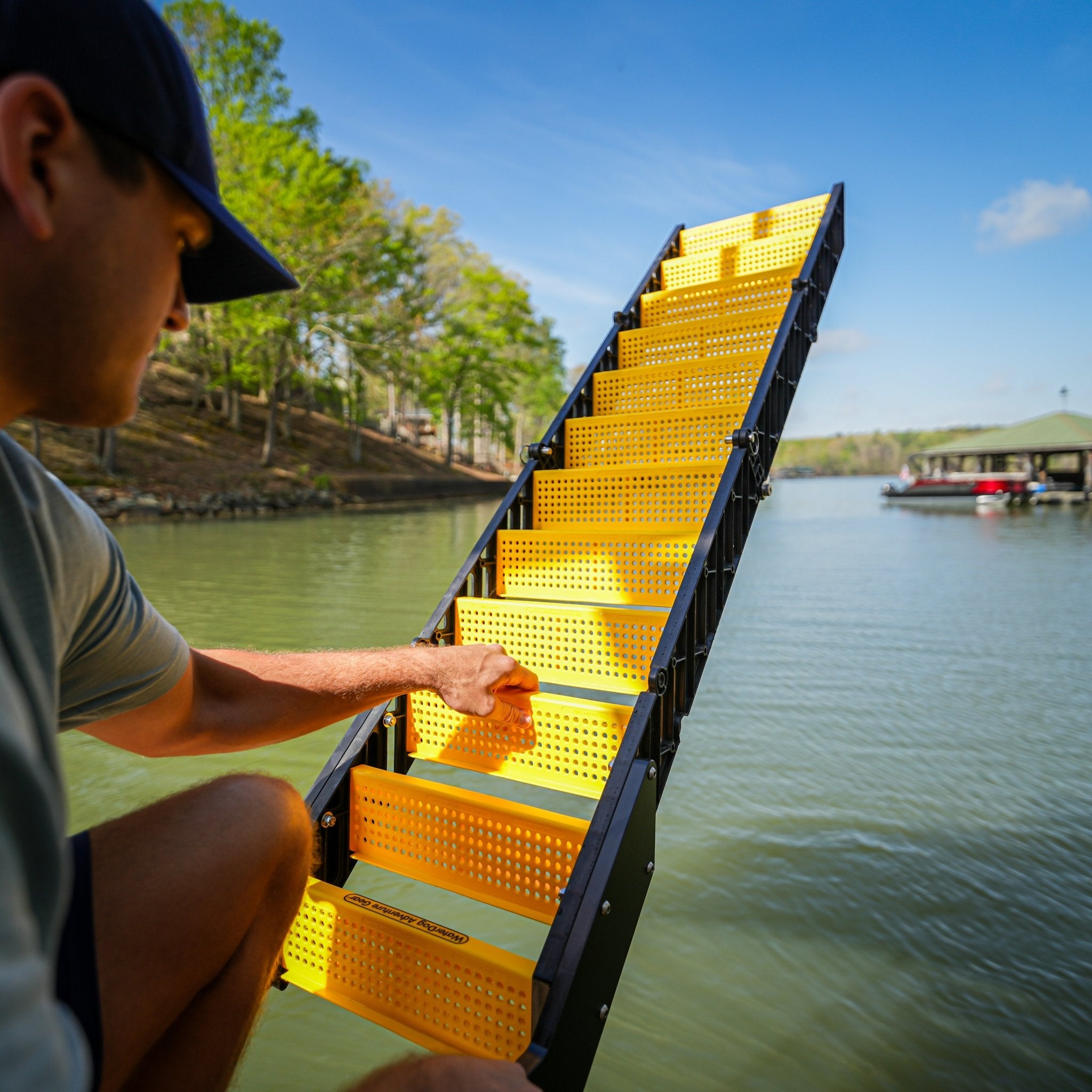 Dog Dock Ramp - Flip-Up Dog Ramp for Docks, Swim Platforms & Seawalls ...
