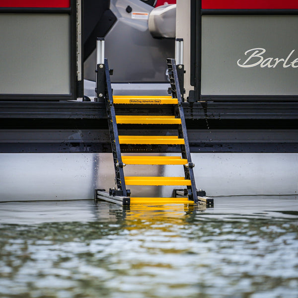 Pontoon Dog Ramp - Deck-Mounted Dog Ramp for Pontoon Boats - WaterDog ...