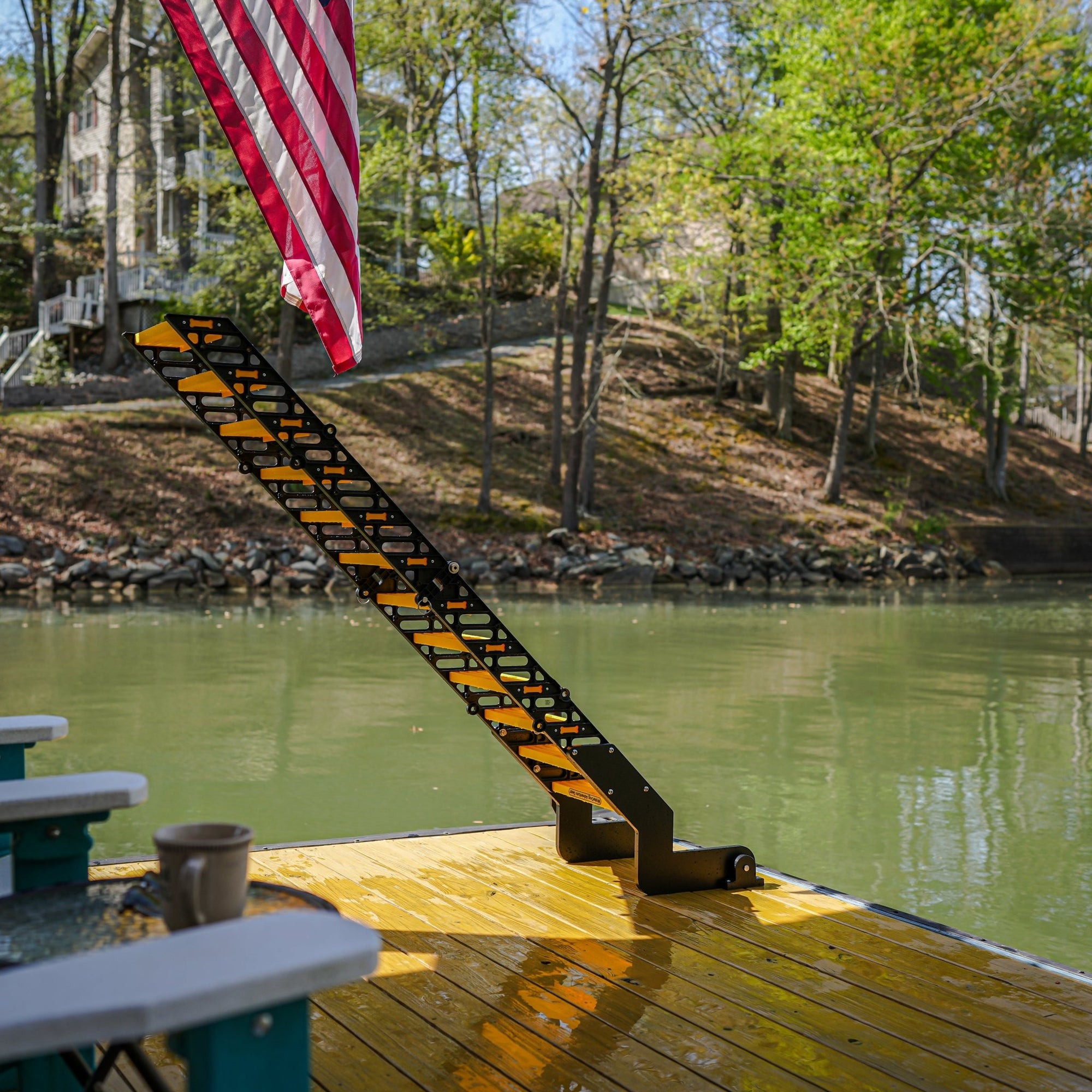 Dog Dock Ramp - Flip-Up Dog Ramp for Docks, Swim Platforms & Seawalls ...