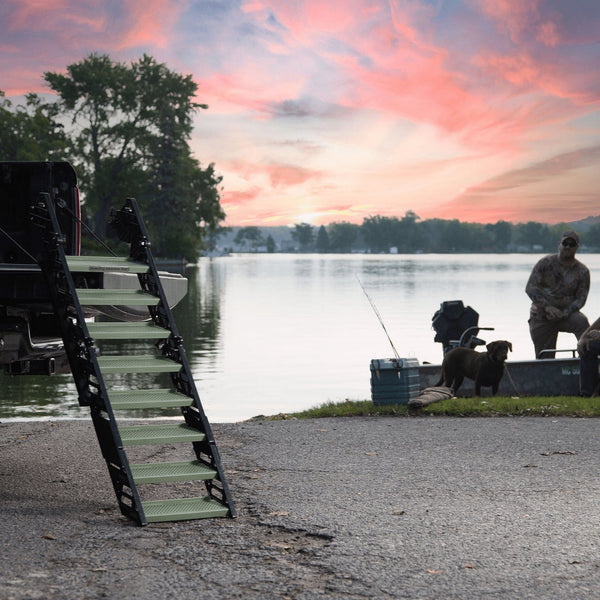 Duck Boat Dog Ladder - Dog Ramp for Hunting Boats & Blinds - WaterDog ...